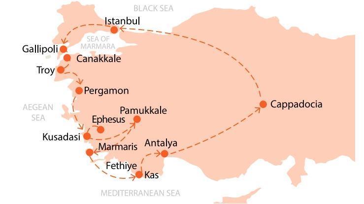 Grand Turkey Tour of Turkey | Ephesus | Pamukkale | Gulet Cruise | Kas ...